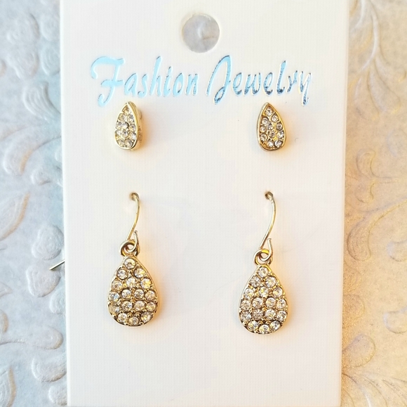 Jewelry | Pave Earring Set | Poshmark